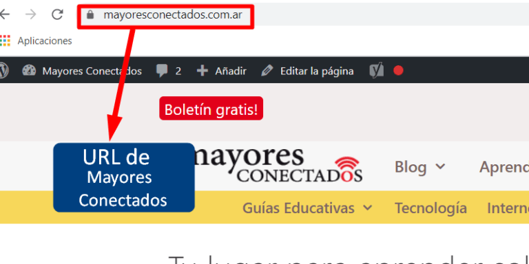 ¿Qué es una URL y cómo está formada? - Mayores Conectados