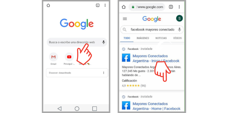 Cómo buscar en Internet desde el celular - Mayores Conectados